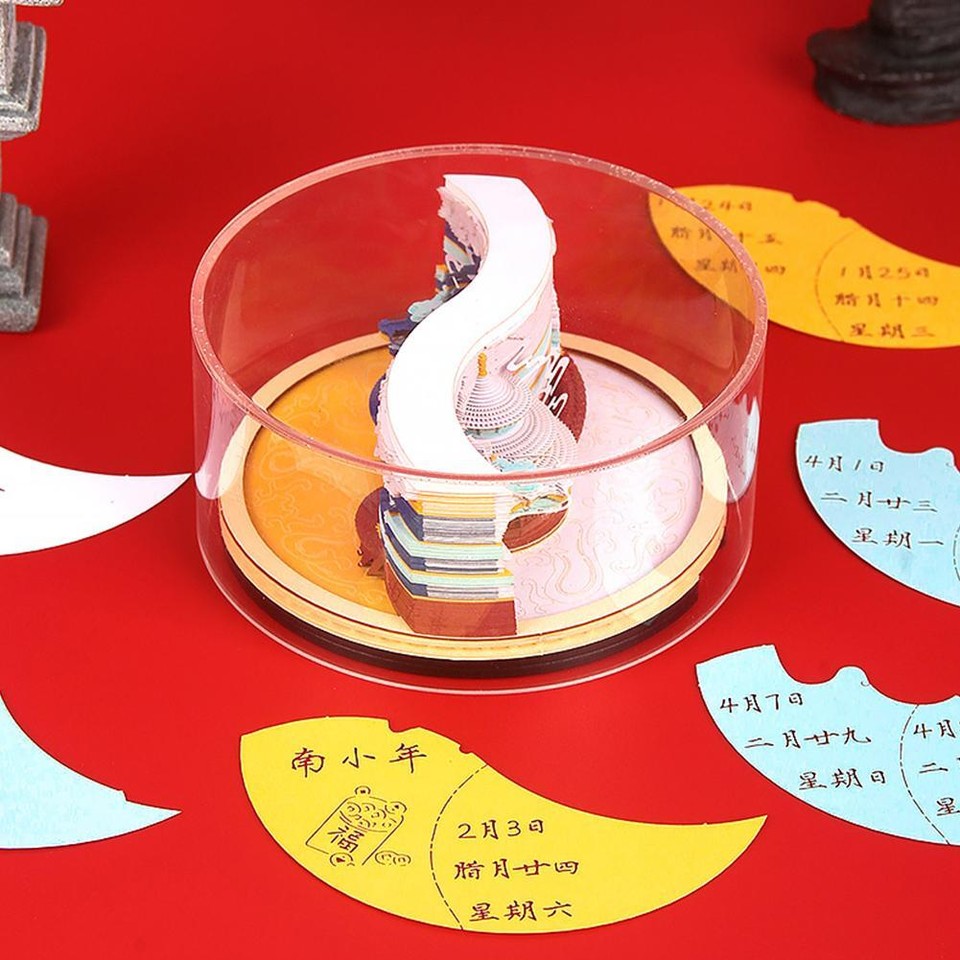 Double-sided 3d Hand-torn Paper Sculpture Model Note Pad Birthday Gift ...