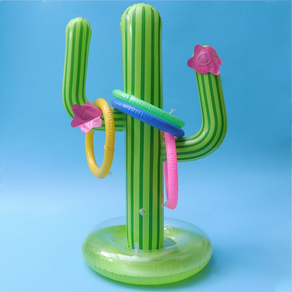 PVC Inflatable Cactus Shape Beach Party Toys Stage Props for Decoration ...