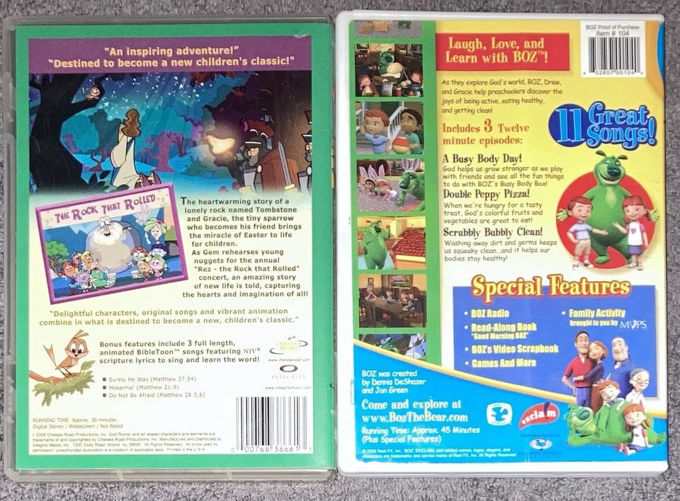 Rez: The Rock That Rolled! God Rocks! Bibletoons/Boz Discovering Gods ...