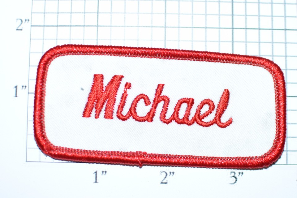 Name Tag Patch Embroidered Vintage Sew-on for Work Shirt Uniform ...