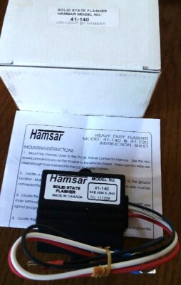Hamsar 41-140 Heavy Duty Solid State Flasher Control Module Unit ...