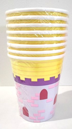 Castle Fun Princess Paper Cups 266 mL Packet of 8 Princess Girls Party ...