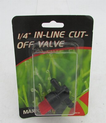 MAXPOWER Precision Parts 1/4" In-Line Cut-Off Valve #339134 | eBay