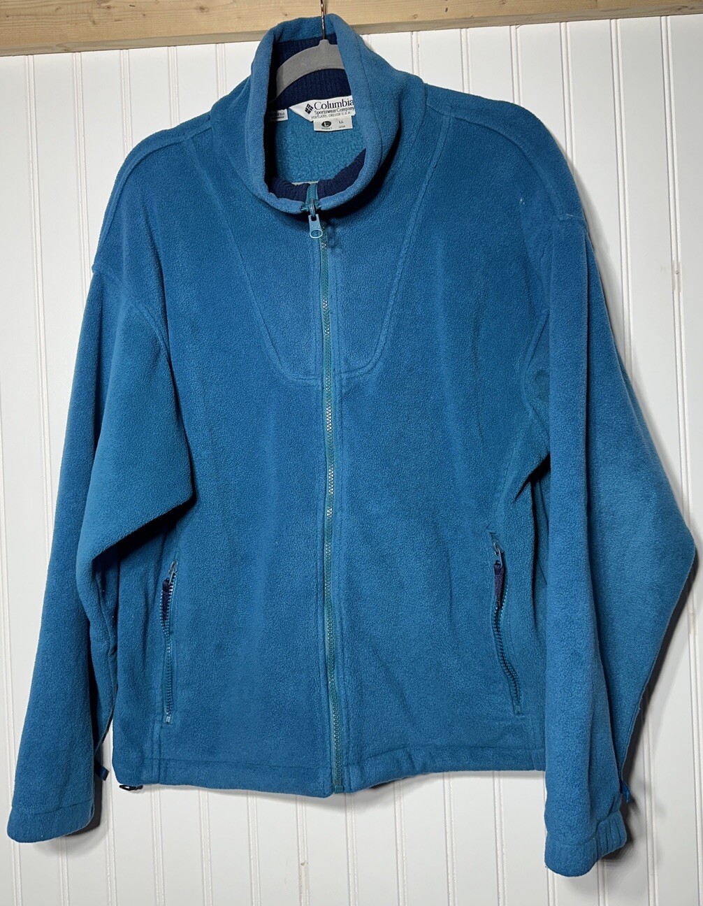 Columbia Women’s L Full Zip Fleece Jacket Elastic Cuffs Long Sleeve ...