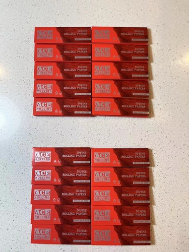 ACE Rolling Cigarette Papers regular 20 booklets slow burn | eBay