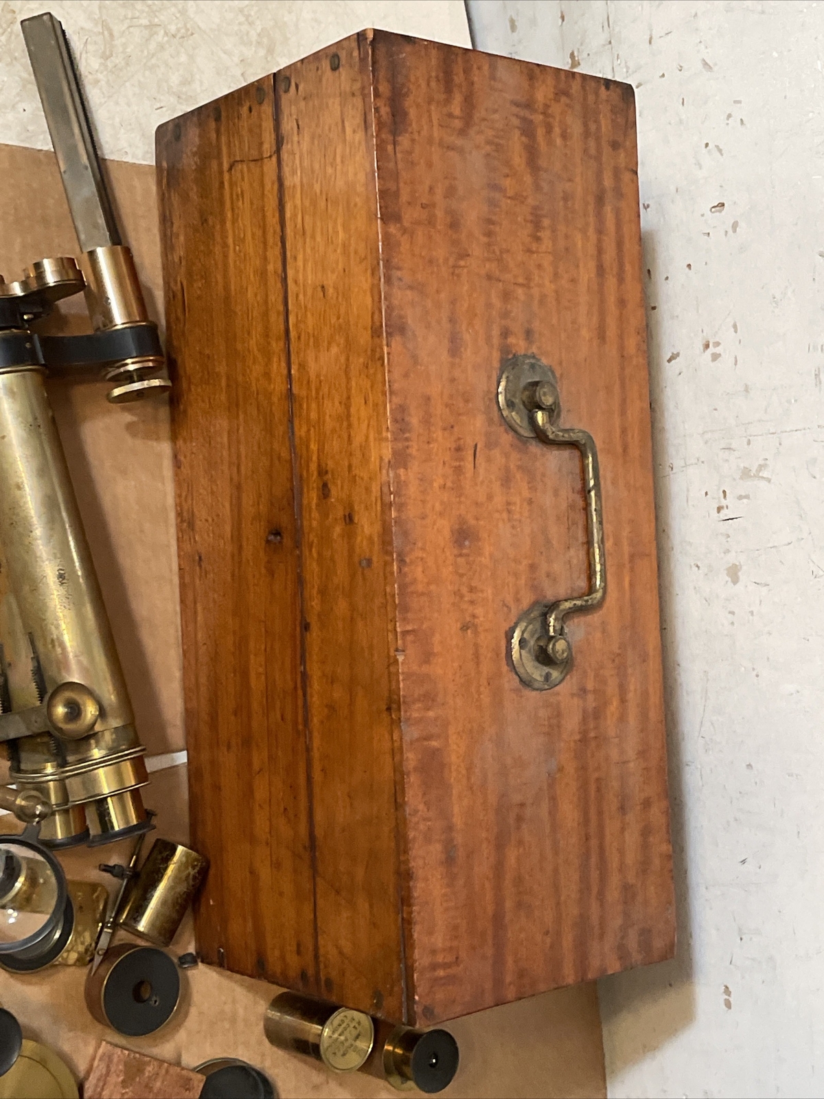 Rare Antique R&J Beck Folding Microscope W/ Box & Accessories | eBay
