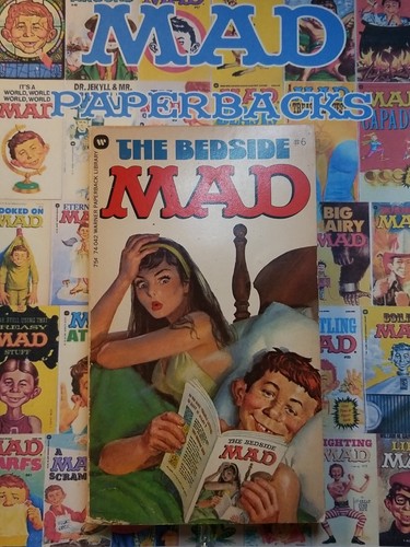MAD Magazine Paperback Book: #6 THE BEDSIDE MAD 1973 Warner 1st Print ...