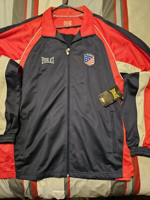 Classic Everlast Embroidered USA Boxing Training Jacket XL | eBay