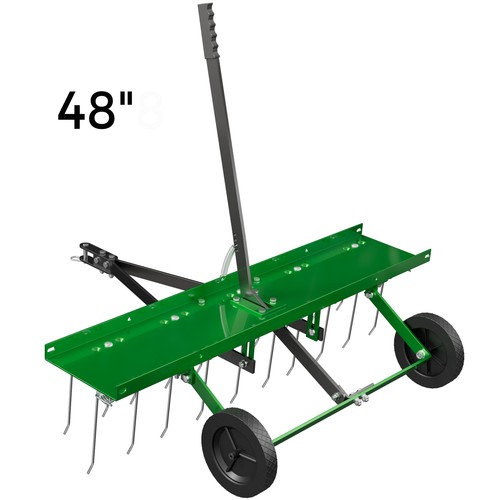 Tow Behind Dethatcher 48"Lawn Dethatcher Rake Grass Sweeper ATV Mower w ...
