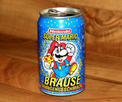 1993 Vintage Nintendo Super Mario Soda Can SNES NES World Land Bros ...