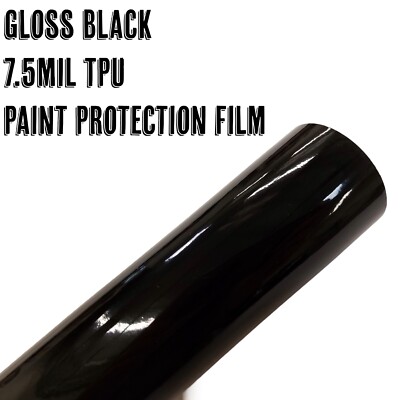 Gloss Black Car Auto Paint Protection Shield 7.5mil Film TPU Self ...