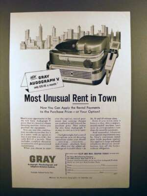 1956 Gray Audograph V Dictating Machine Ad! | eBay