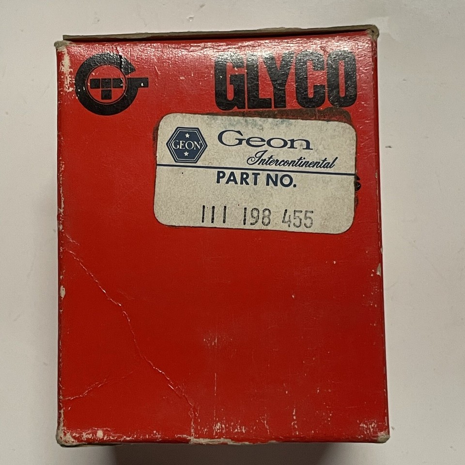 NOS GLYCO Main Bearing Set VW 111 198 455 111198455 Volkswagen .50mm | eBay