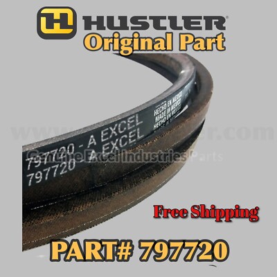 NEW GENUINE OEM HUSTLER 797720 60" DECK BELT SUPER Z | eBay