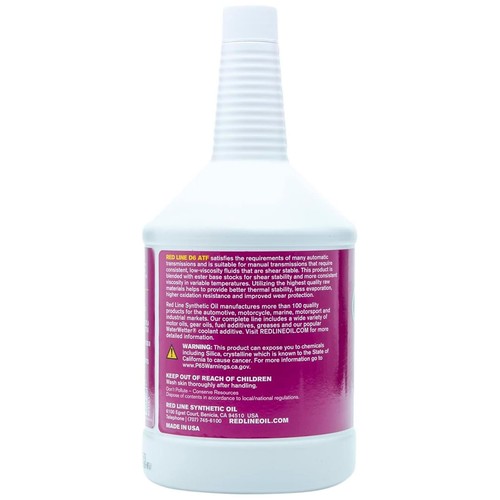 Red Line D6 ATF Synthetic Automatic Transmission Fluid, 1-Quart Pack of ...