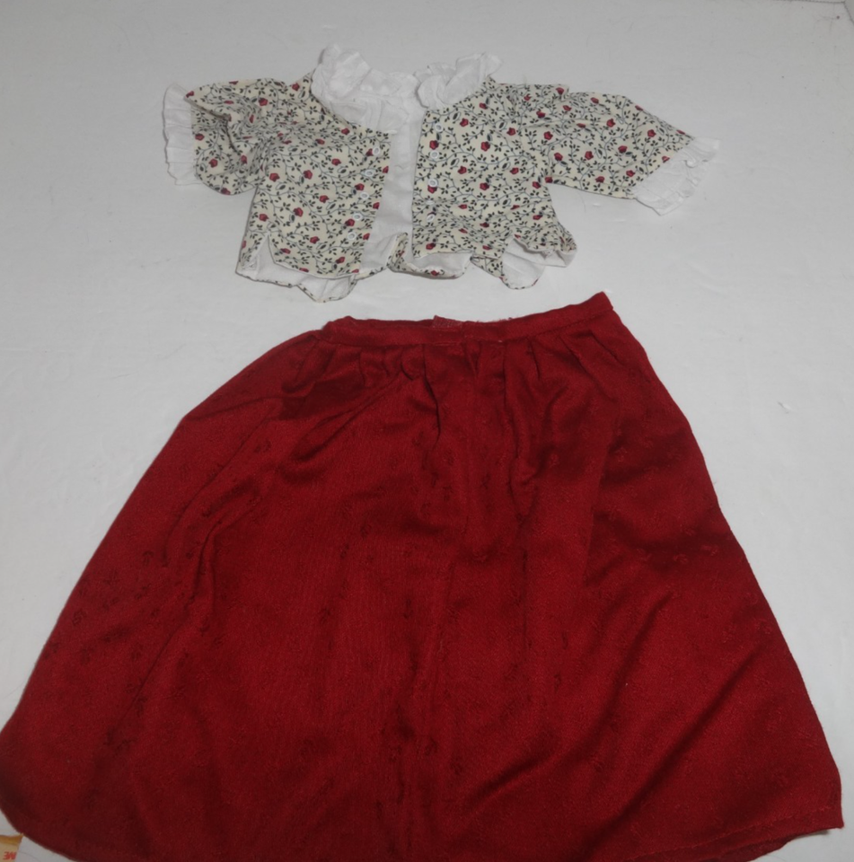 American Girl Felicity School Outfit Laced Jacket Skirt Cap Vintage 90s ...