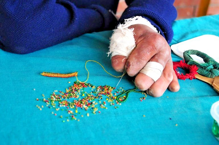 Seed Bead Necklace Earring Boho American Style Native Tribal Handmade ...