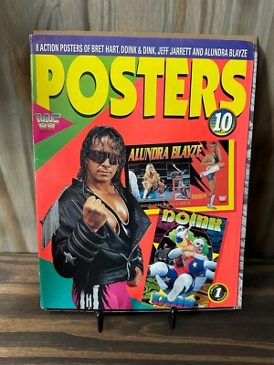 1994 WWF Posters Magazine #10 Special Edition *Has All Posters* Bret ...