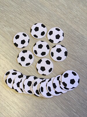20 QUICKUTZ DIE CUT FOOTBALL’S - BLACK & WHITE - READY ASSEMBLED | eBay