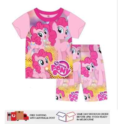 My Little Pony Girls Pyjamas Set Shortsleeve Sleepwear PJ's 2-7 Years ...