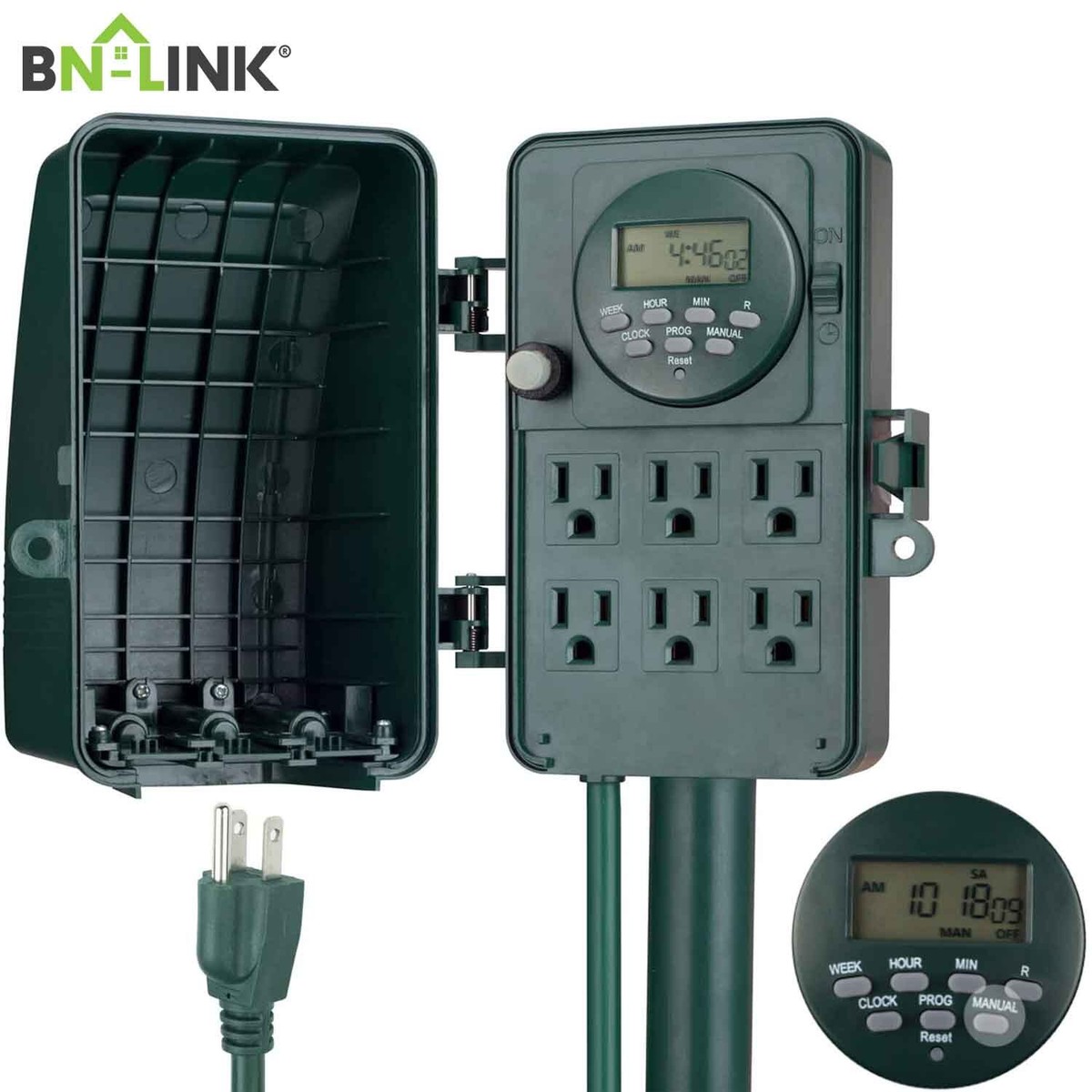 Programmable Outdoor Timer 6 Plug