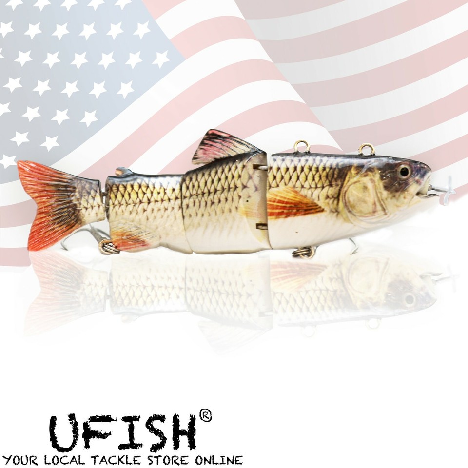 UFISH Electric Live Bait Robotic Fishing Lure Bass Bait Animated ...