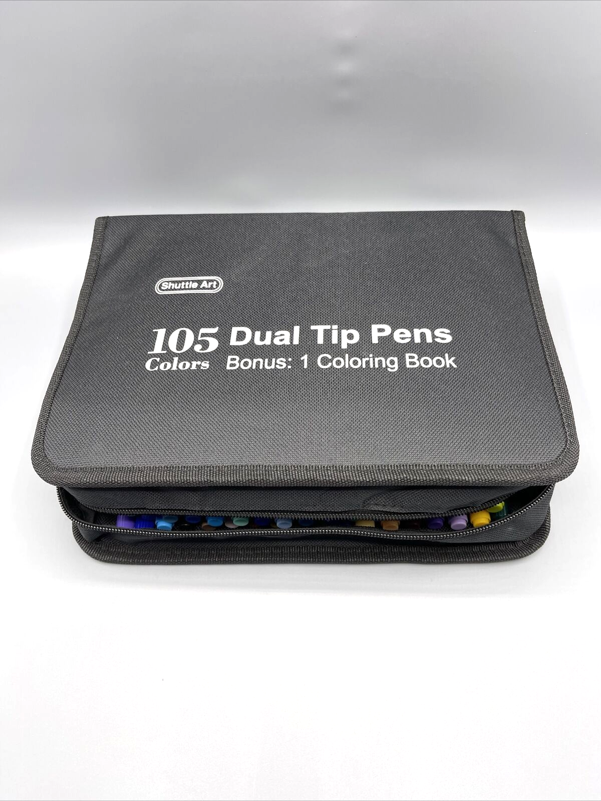 Shuttle Art 105 Fine and Brush Dual Tip Markers with Case | eBay