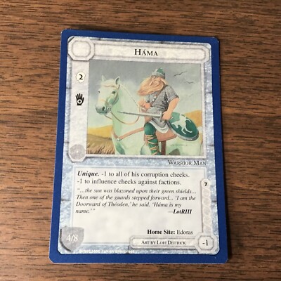 Hama - The Wizards - Middle Earth CCG - MECCG Unlimited Blue Border | eBay