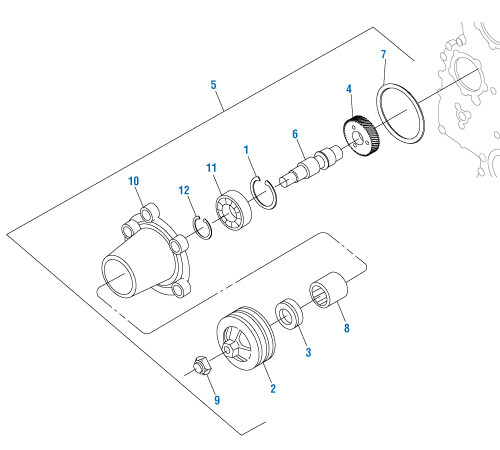 Accessory Drive for DETROIT DIESEL 12.7L to match OE# DDE-R23523996 ...