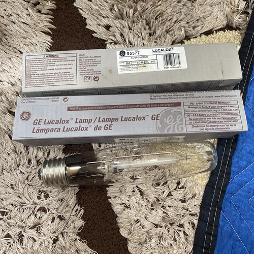 2 GE Lucalox 85377 ED18 LU250/H/ECO 250 Watts High Pressure Sodium ...
