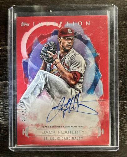 2019 Topps Inception Jack Flaherty Autograph Red /75 #RES-JF | eBay