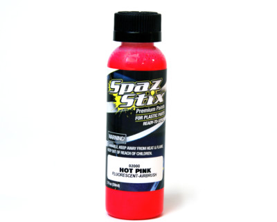 SPAZ STIX HOT PINK FLUORESCENT AIRBRUSH PAINT 2 OZ. SZX02000 LEXAN RC ...