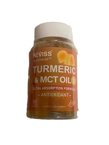 Neviss Sugar Free Turmeric Curcumin Supplement, Turmeric 1000mg Gummies ...