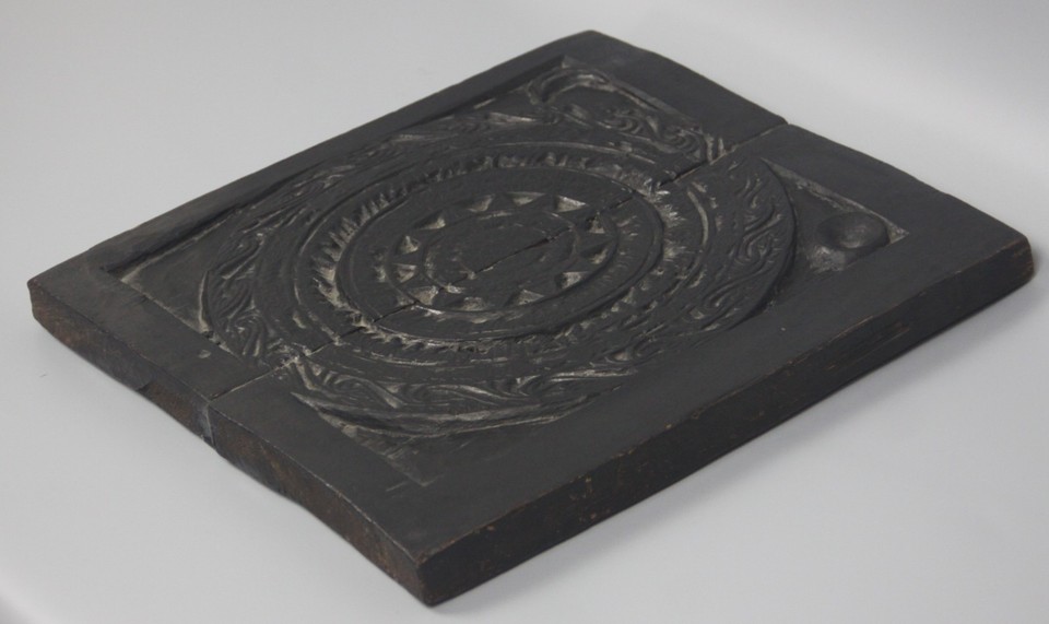 Tibet 18th Century Old Antique Buddhist Carved Sutra Mandala Printing ...