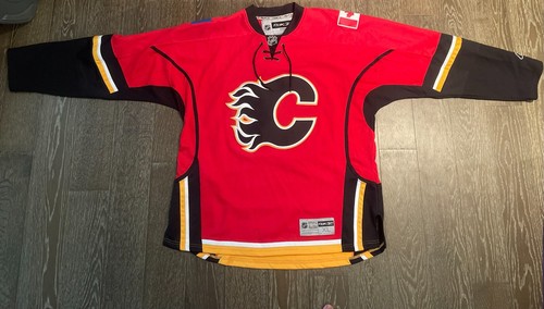 Calgary Flames Hockey Jersey Reebok BLANK Small XL NWOT ALBERTA FLAG ...