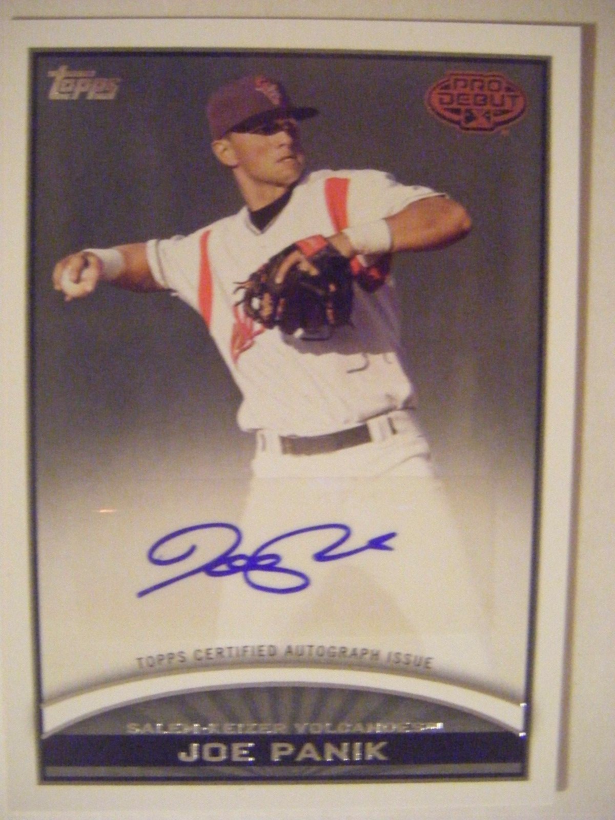 JOE PANIK Certified AUTO 2012 Topps Pro Debut baseball card GIANTS ...