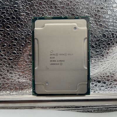SR3B6 Intel Xeon Gold 6148 2.40GHz 20 Core BX806736148 CD8067303406200 ...