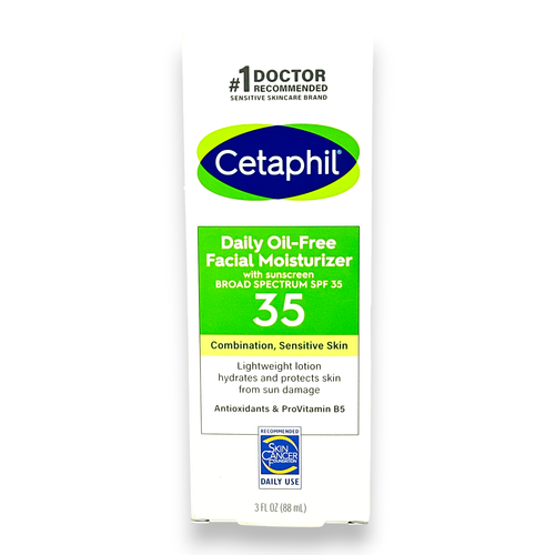 Cetaphil Daily Oil-Free Facial Moisturizer With Sunscreen SPF 35 3fl.oz ...