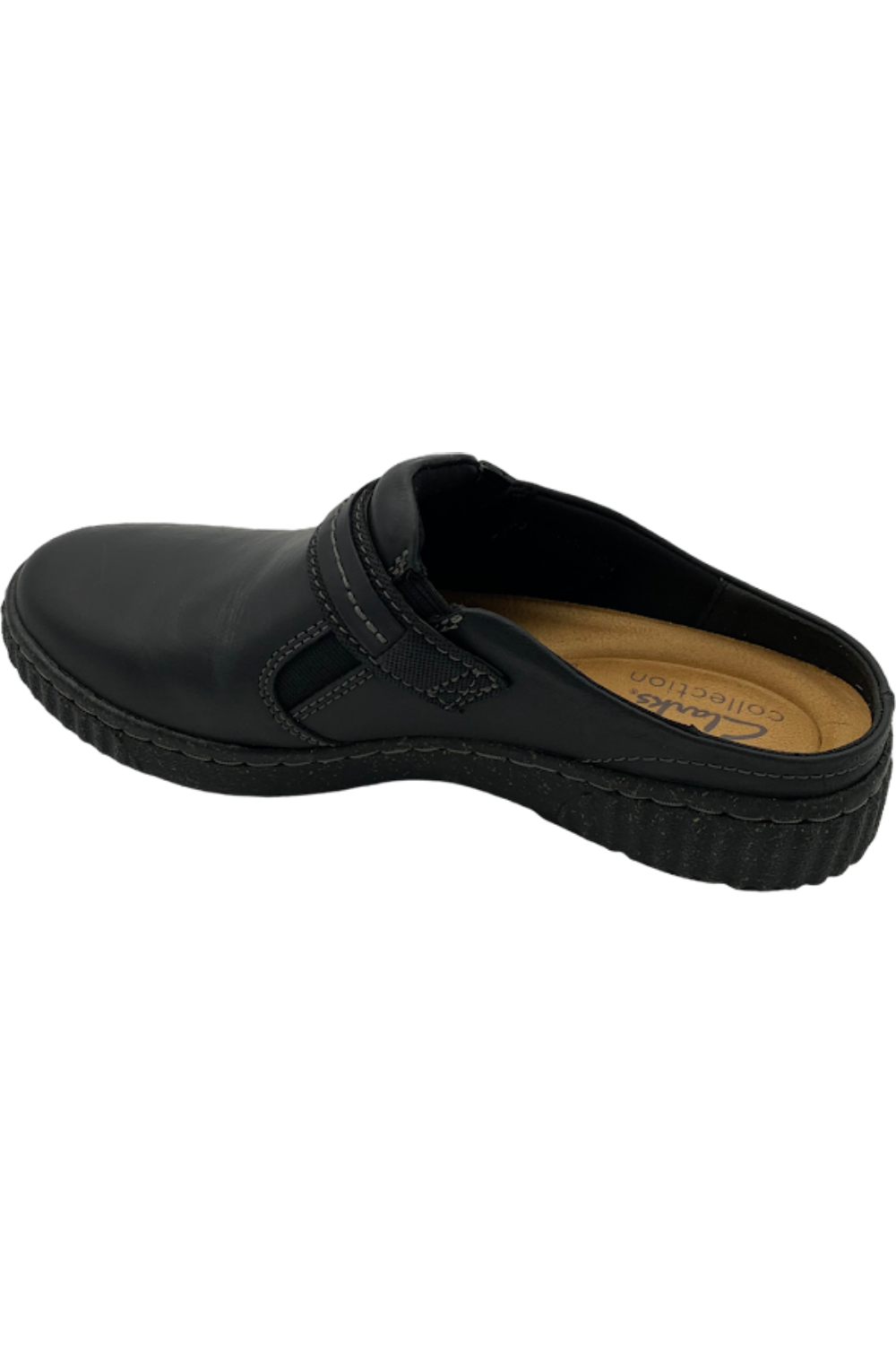 Clarks Collection Leather Slip-On Clog Caroline May Black | eBay