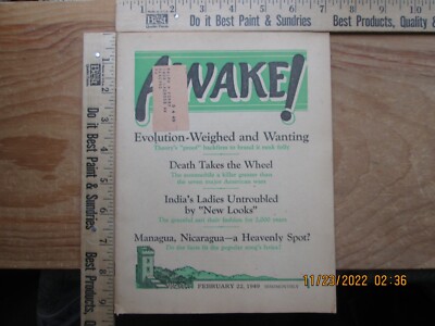 Awake! watchtower magazine feb 22 1949 Jehovah's Witnesses | eBay