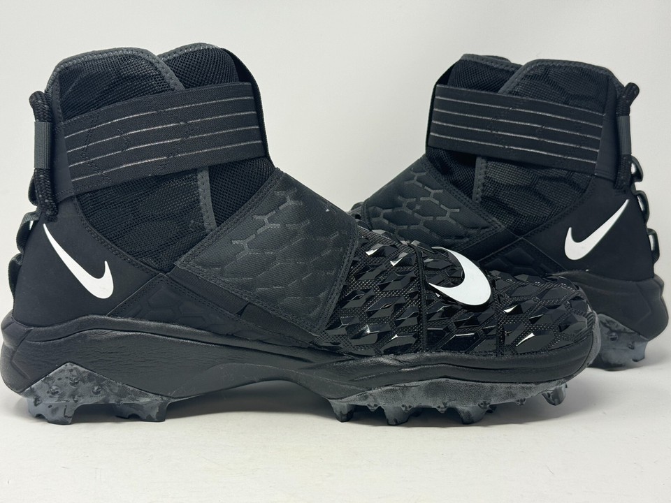 Nike Force Savage Elite 2 TD Shark Black Football Cleats Mens Lineman ...