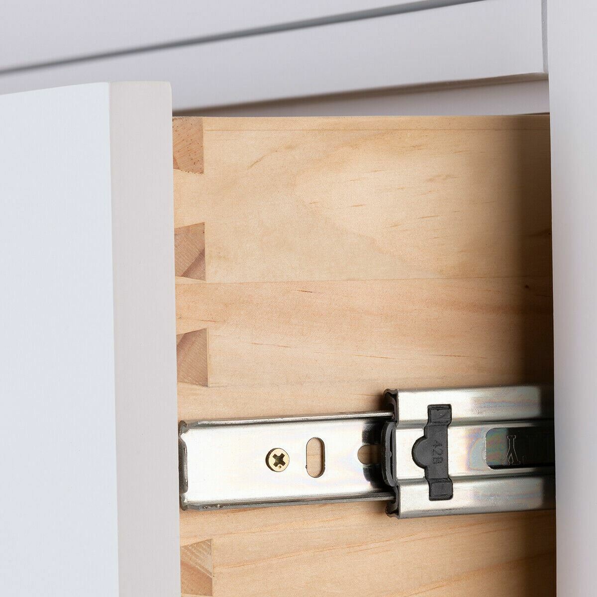 Edward Hopper white chest of drawers,Large chest of draw,metal runners ...