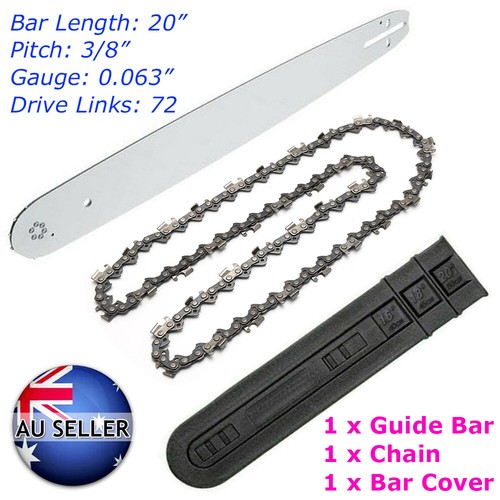 20" Bar and Chain 3/8'' .063" 72DL Fit Stihl Chainsaw 029 038 039 MS310 ...