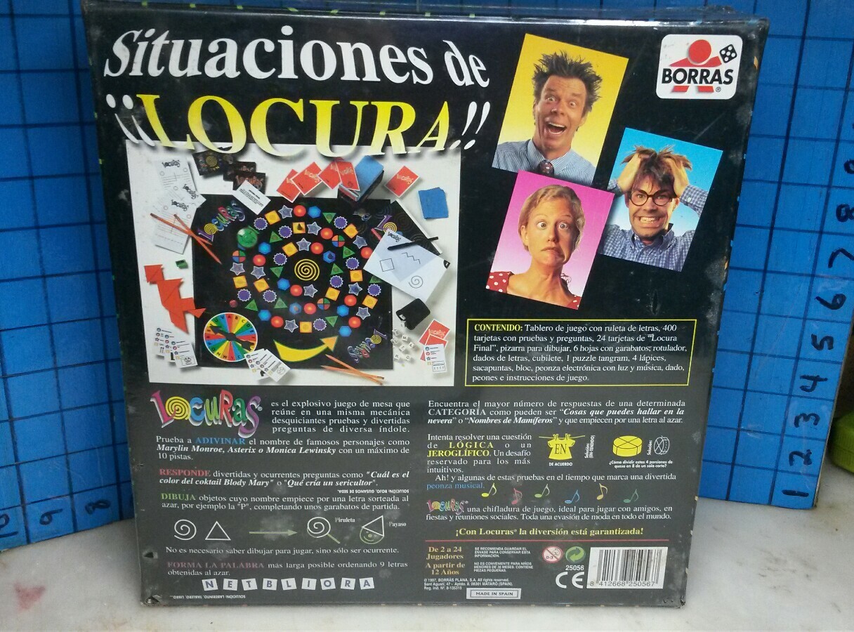 Vintage 1997 Spanish Latin Board Game Full Set LOCURAS Borras (RARE ...