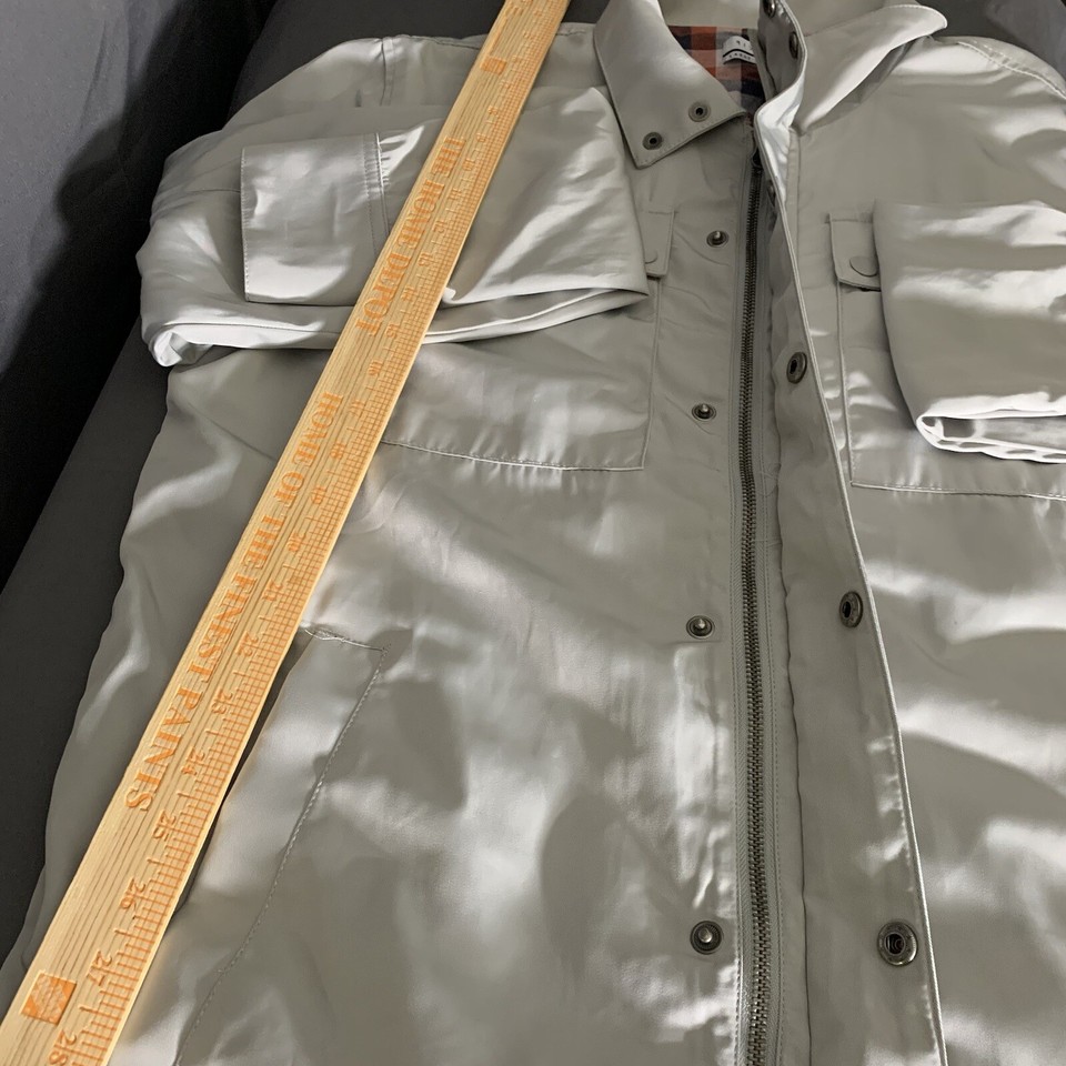 Five Four Jacket Mens L Beige Golf Raincoat Coat Weather Full Zip Water ...