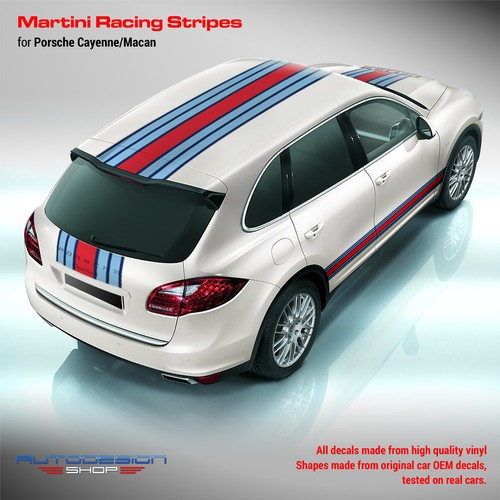 Porsche Cayenne / Macan Martini Racing Stripes | eBay.de