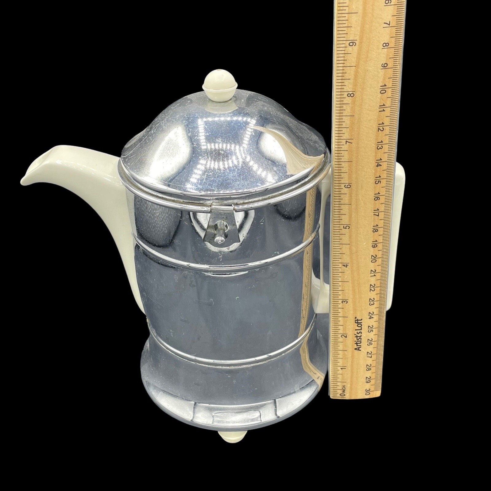 VTG Everhot PBB Mid Century Coffee Pot Tea Pot Creamer Sugar Chrome ...