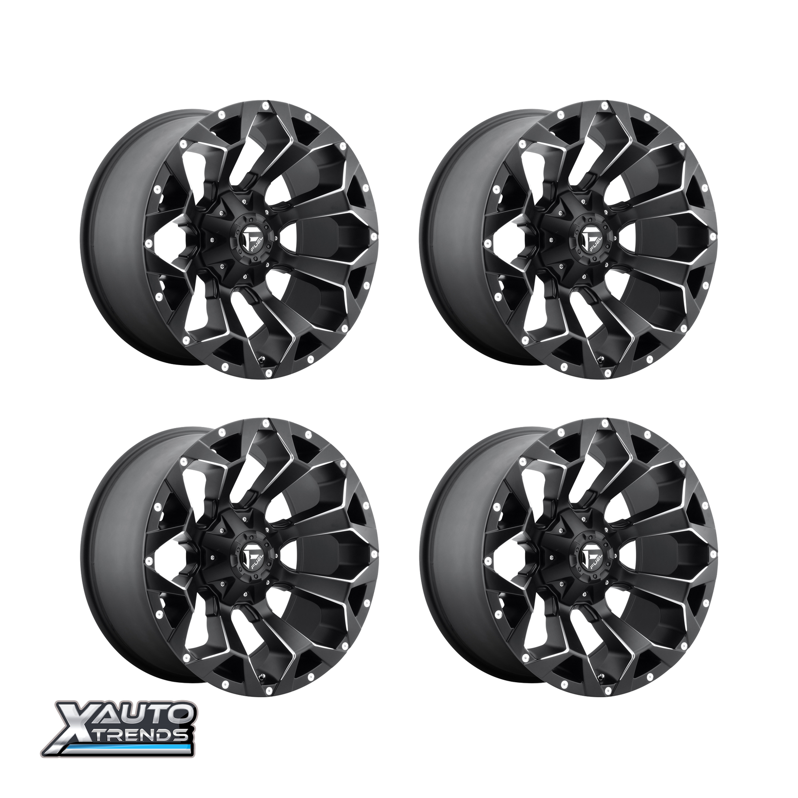 Fuel Off-Road D546 Assault Matte Black Milled 20X9 5X108/5X127 30mm ...