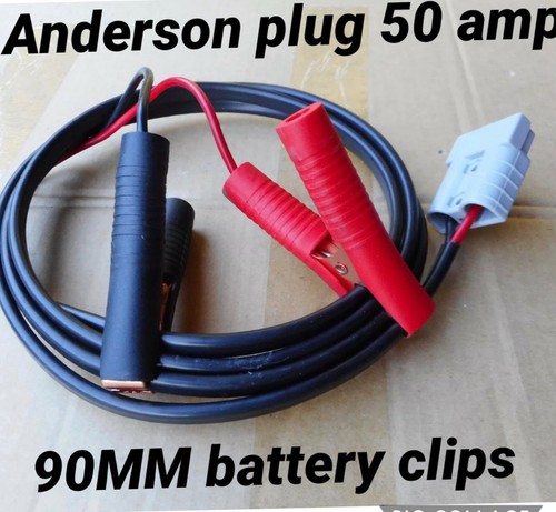 9 m auto 6mm Cable Anderson style Plug 50 Amp Connector to 90mm battery ...