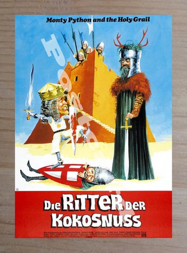 Historic Monty Python And The Holy Grail 1975 Movie Advertising ...